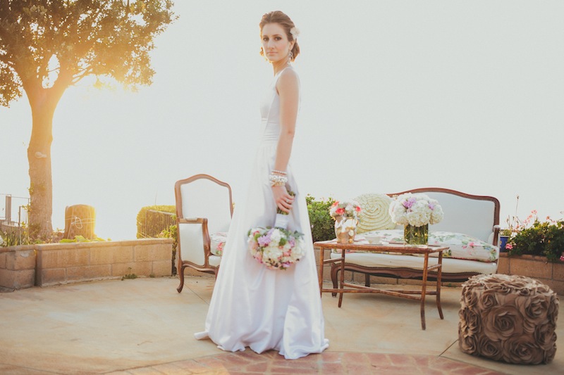 standing bride with view | Bliss Productions